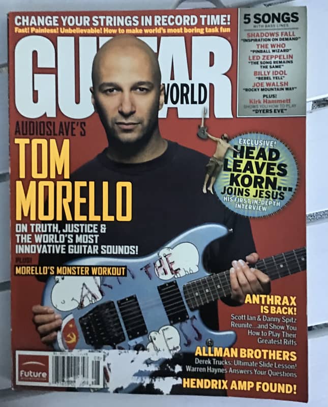 Guitar World Magazine Back Issue August 2005: Tom Morello | Reverb