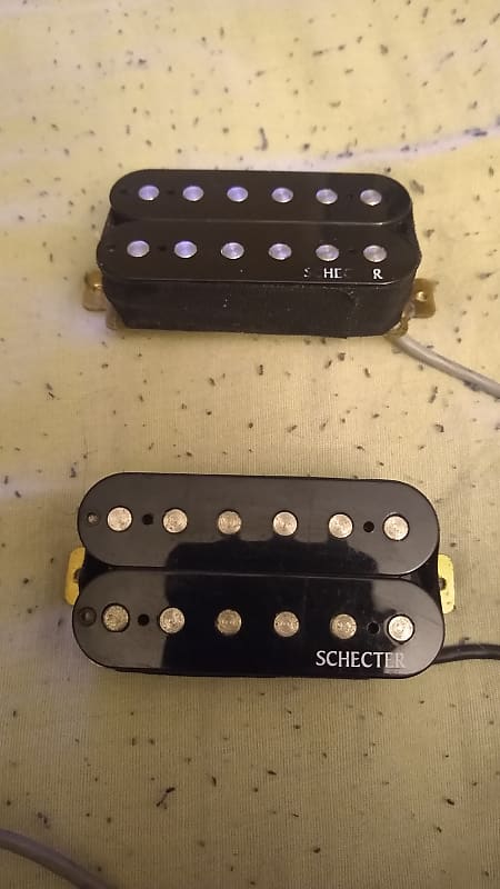 Schecter Diamond series Pickups Black | Reverb