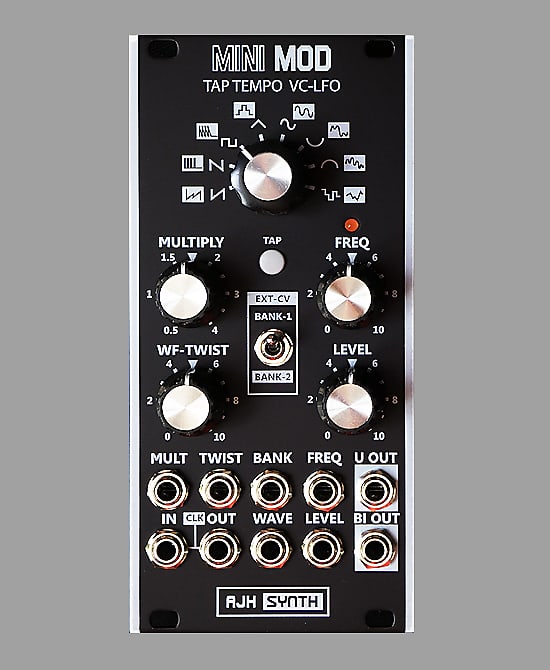 AJH Synth Tap Tempo VC-LFO Module - Black | Reverb