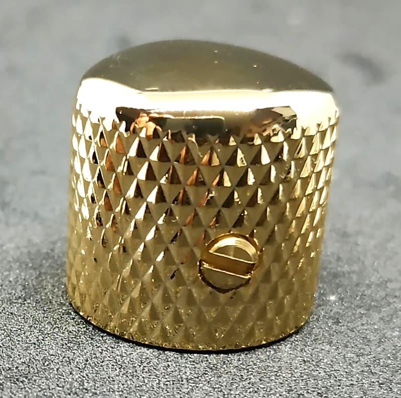 1 Gold Big Grip Telecaster Metal Dome Knobs for 6mm Pots | Reverb