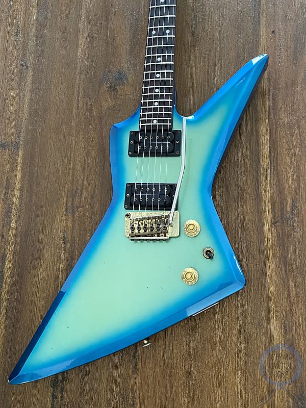 Aria Pro II, Explorer, ZZ Custom, Blue Burst, MIJ, 1983 | Reverb