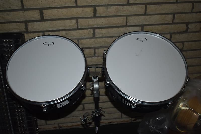 CP 14 and 15 inch Stainless Steel Timbales with stand And | Reverb