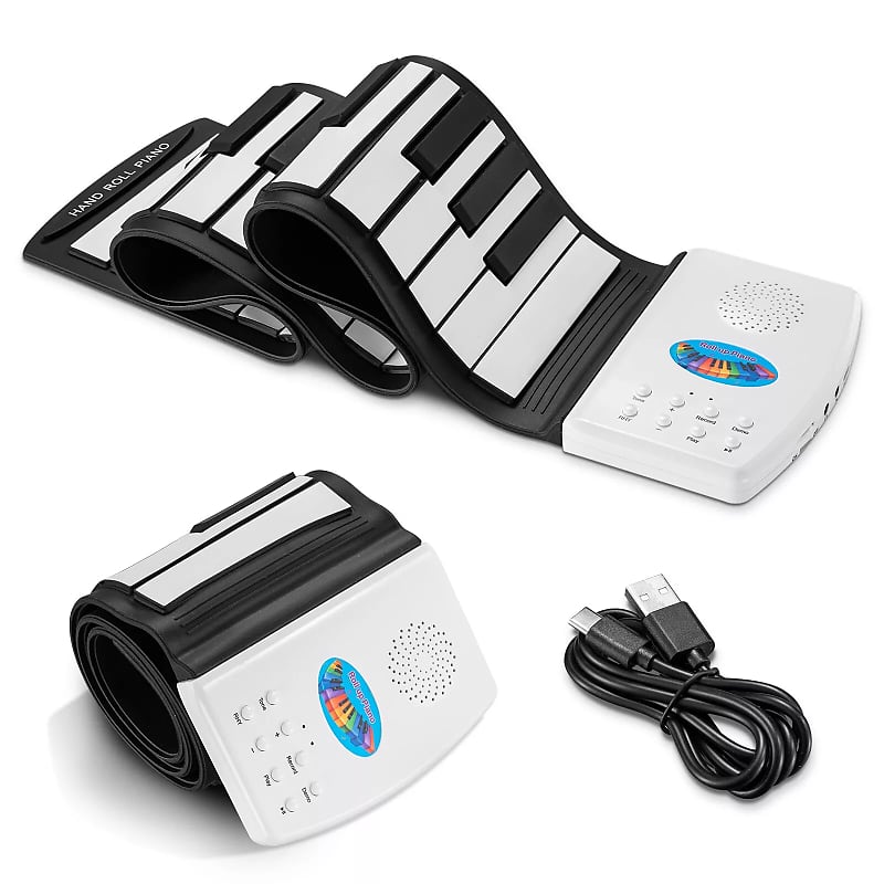 POGOLAB Electric Piano 49 Keys Keyboard Roll Up Multifunction | Reverb