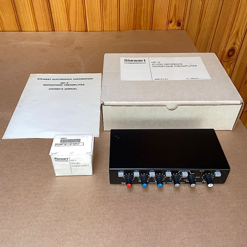 Stewart MP-2 microphone preamp EQ channel strip Fender Rhodes | Reverb