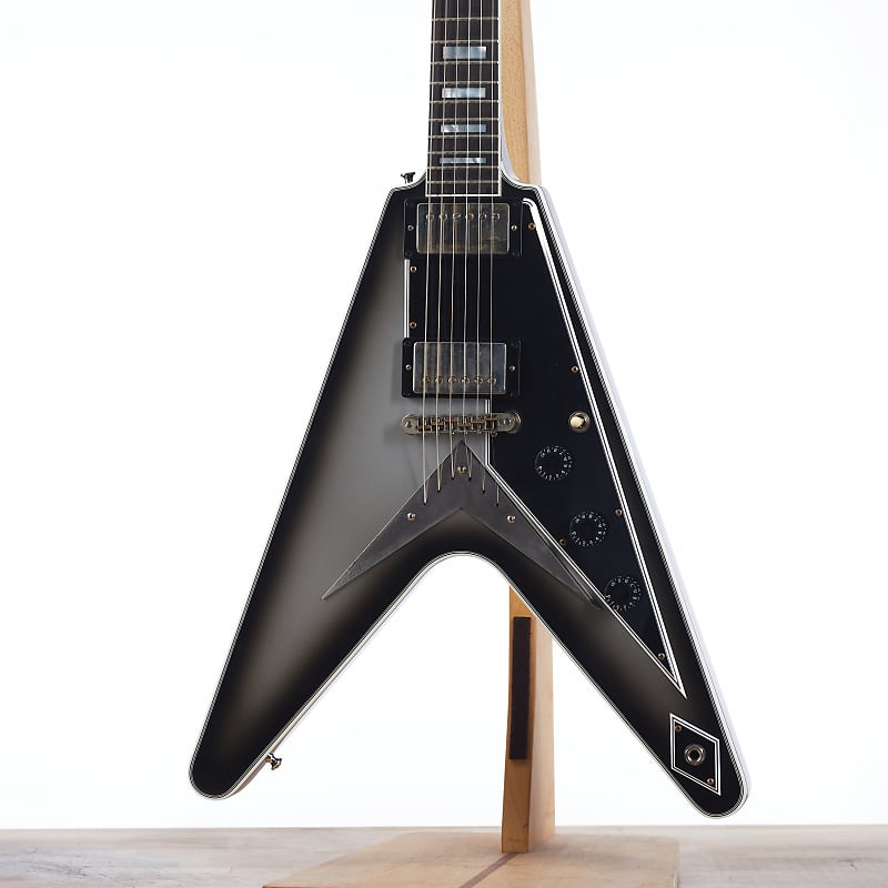 Gibson Flying V Custom, Silverburst | Custom Shop Demo | Reverb