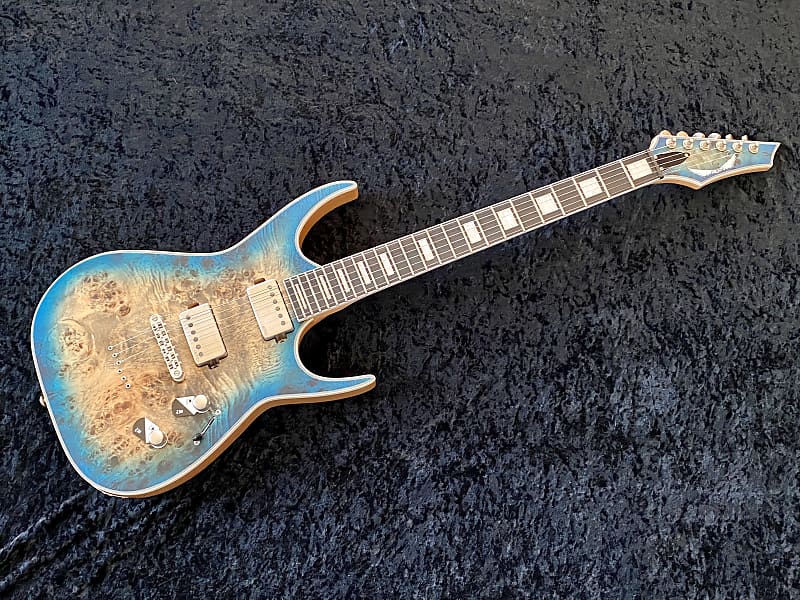 Dean Exile Select Burled Poplar 2020 Satin Turquoise Burst | Reverb
