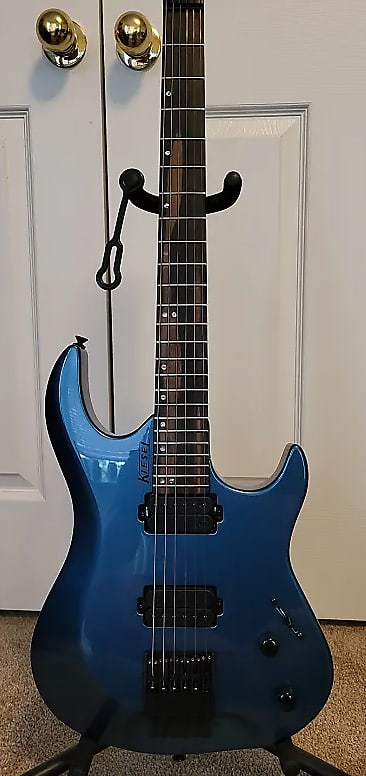 Kiesel Osiris 2021 Pearl Blue Metallic Roasted Maple neck | Reverb