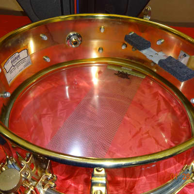 Gretsch 4160G 24K GOLD PLATED SNARE DRUM 1969 - Spun Brass | Reverb