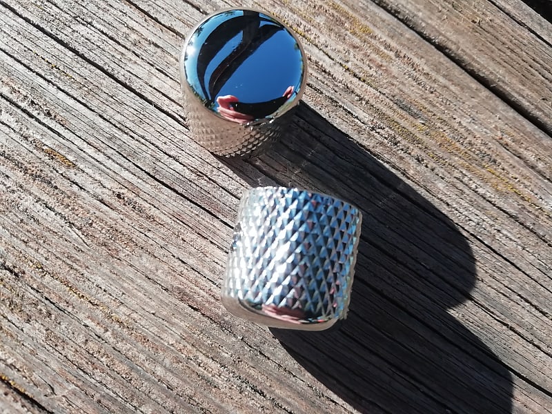 2 Nickel Dome Knobs Barrel Gun made in USA | Reverb