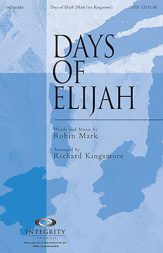 Days Of Elijah Cd Accomp Robin Mark | Reverb