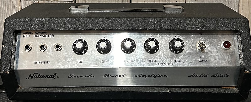 National Solid State Amplifier with Reverb and Tremolo , | Reverb