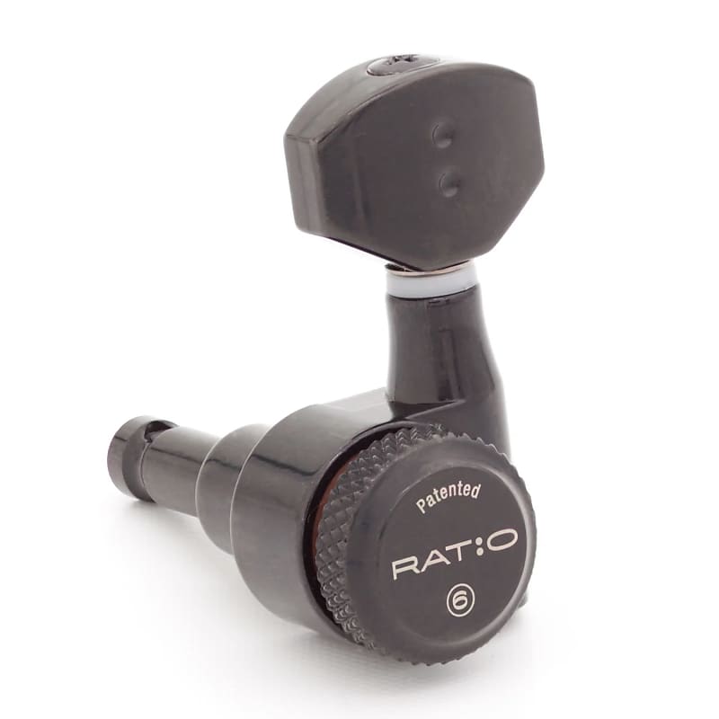 Graph Tech Ratio LEFT-HANDED 6L Mini 2-Pin Tuners, BLACK, | Reverb