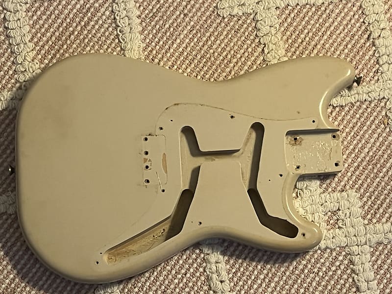 Fender Musicmaster 1957 1958 Desert Sand guitar body Duo | Reverb