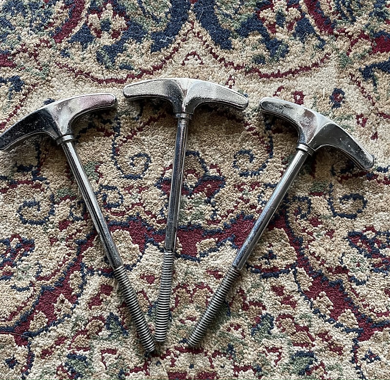 Ludwig 60's/70's Bass Drum T Rods Set of 3 | Reverb