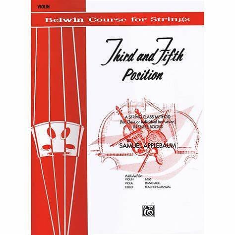Third and Fifth Position Book, Violin | Reverb