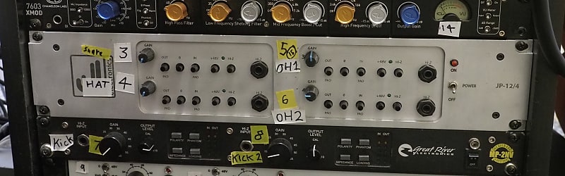 JJ Electronics 4 Channel API Clone Microphone Preamp | Reverb