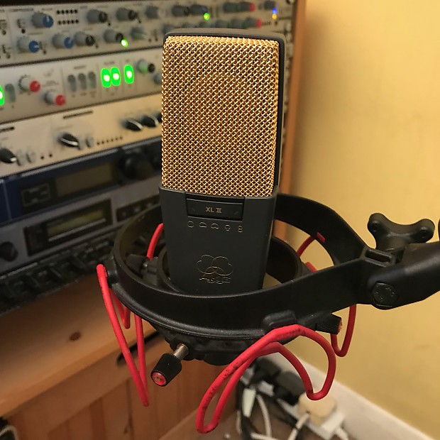 AKG C414 XLII Condenser Microphone mid 2000 Black Gold | Reverb