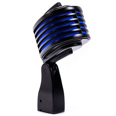 Heil Fin-B-B Black Mic With Blue Led Mic | Reverb