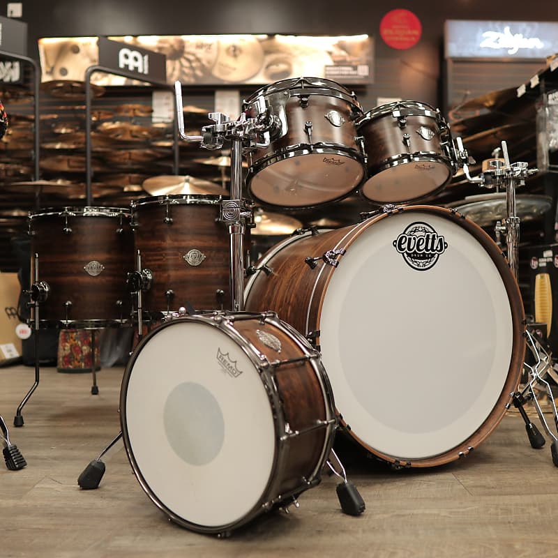 Pre-Owned Evetts 6-Piece Spotted Gum Shell Pack w/ Smoked | Reverb