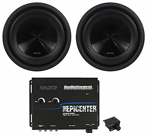 Alpine SWT-10S4 10" 1000W Shallow Slim Truck Car Subwoofer | Reverb