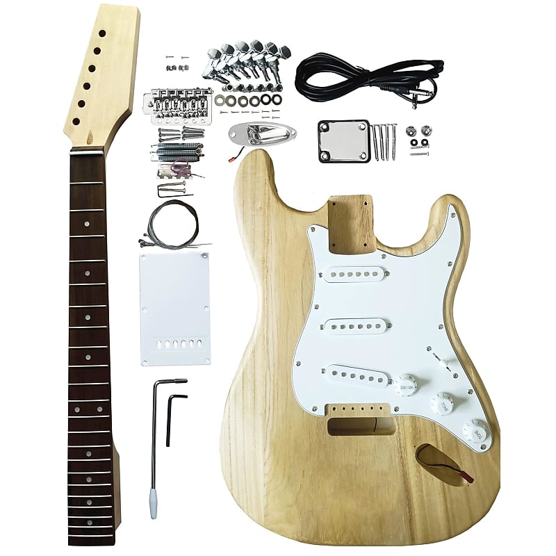 DIY Electric Guitar Kits Strat Style Beginner Kits 6 String | Reverb