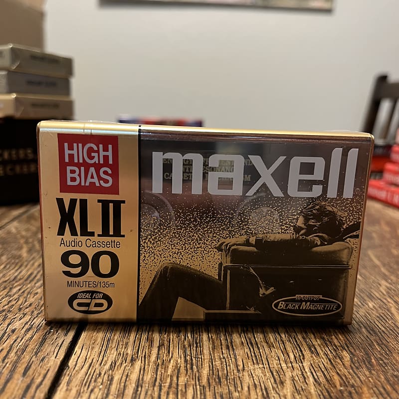 Maxell High Bias XL II 90 Minute Black Magnetite Cassette | Reverb