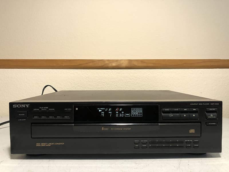 Sony CDP-C365 CD Changer 5 Compact Disc Player HiFi Stereo | Reverb