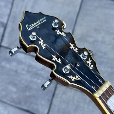 Vintage Conquerer Plectrum Resonator Banjo, 1970s | Reverb