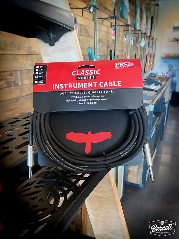 PRS Classic 25 Ft. Str. to Str. Guitar Cable | Reverb