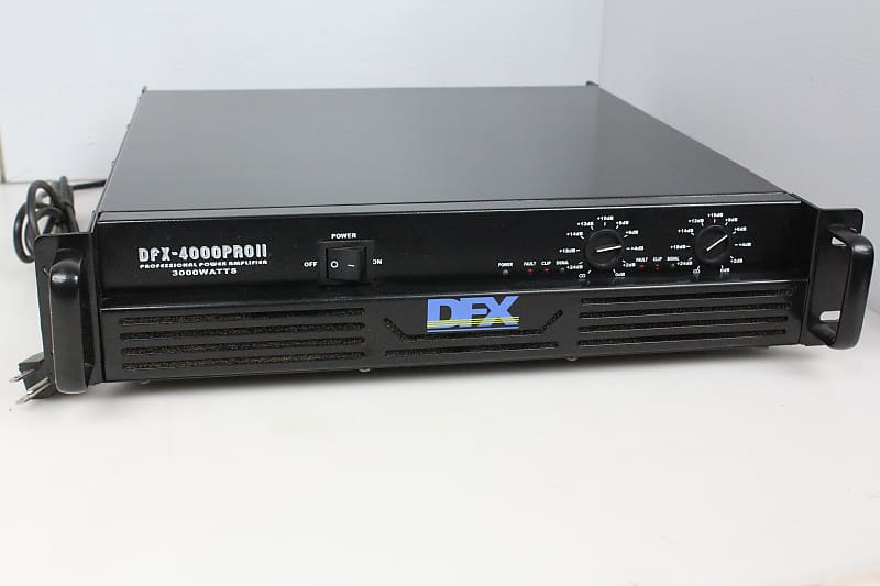 DFX 3000W Professional DJ Stereo Power Amplifier Pro II | Reverb