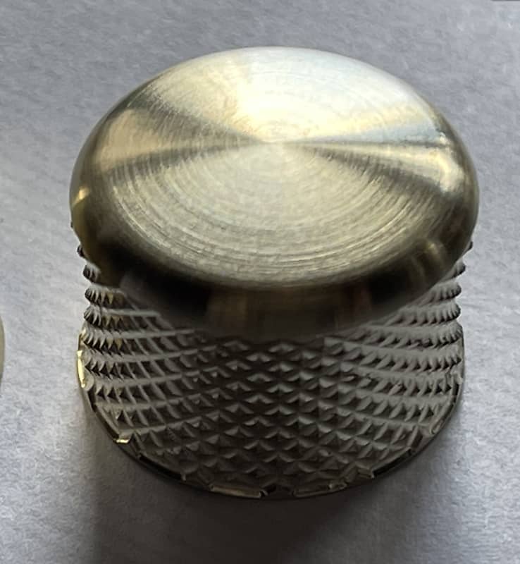 Custom Guitar Knob - Milled Knurl 2024 -Solid Brass | Reverb