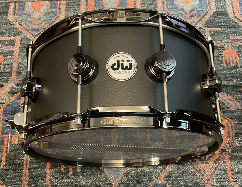 Dw Collectors 6.5 x 14 Aluminum 3mm Snare Drum - Black Powder | Reverb