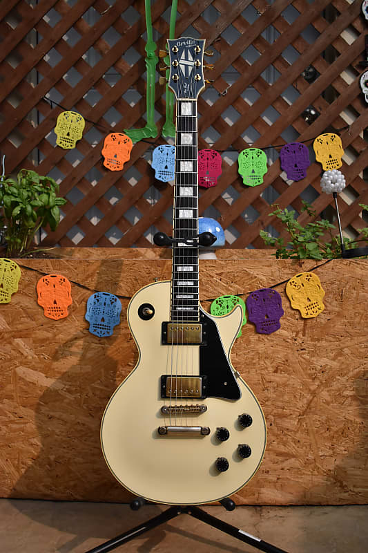 Orville by Gibson LPC75 White 1990 AW | Reverb