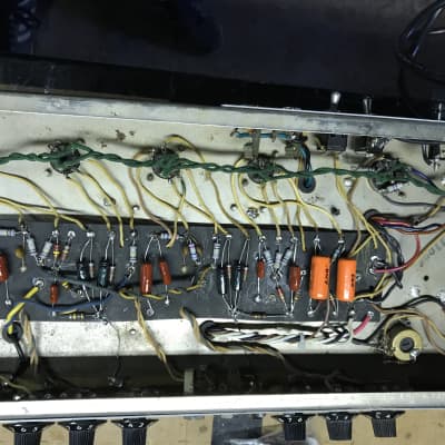 1966 Fender Blackface Bassman chassis only | Reverb