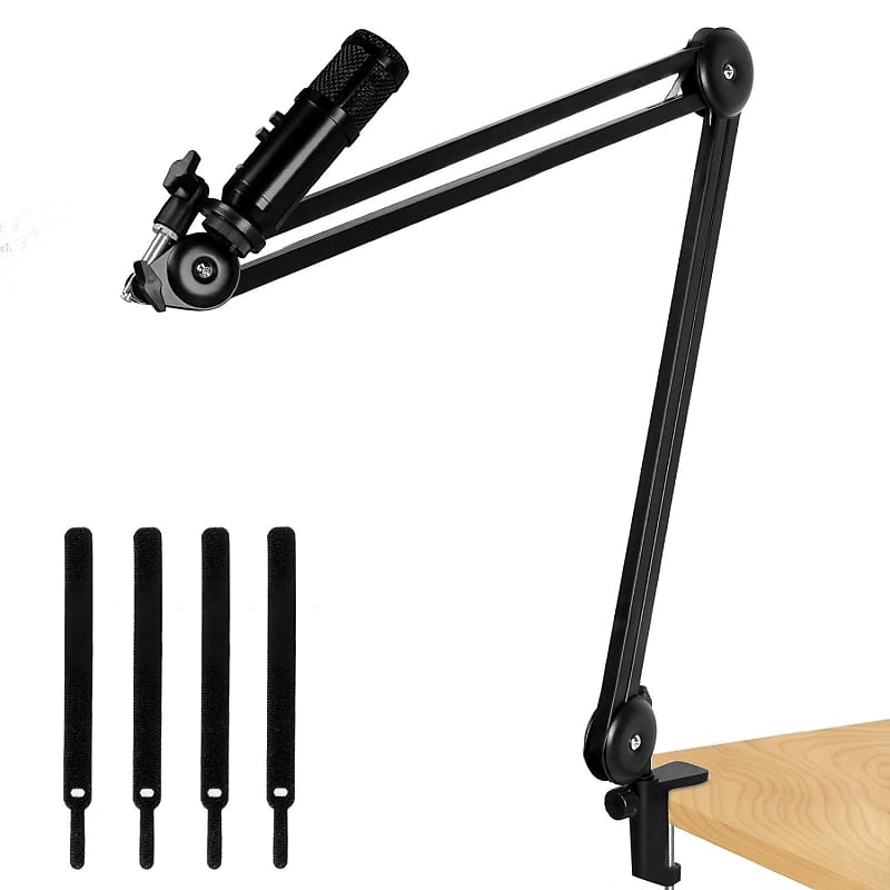 Microphone Stand Adjustable Suspension Boom Scissor Mic Arm | Reverb