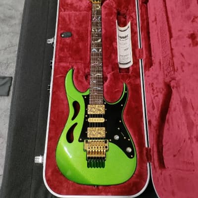 2021 Ibanez PIA3761 Steve Vai Signature Envy Green w/OHSC | Reverb
