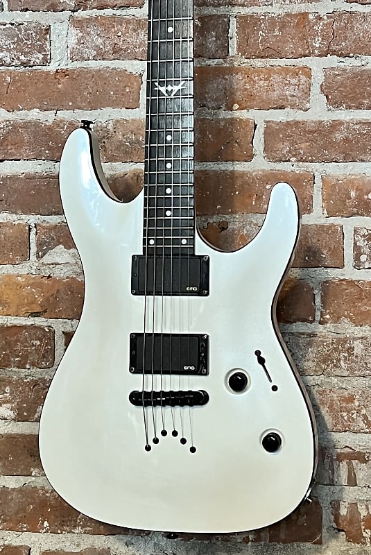 Dean Custom 450 Neck Thru, String Thru Pearl White EMG's It | Reverb
