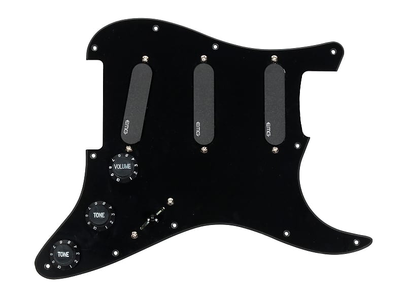 920D Custom EMG-S Set Loaded Pickguard All Black With EMG-SPC | Reverb