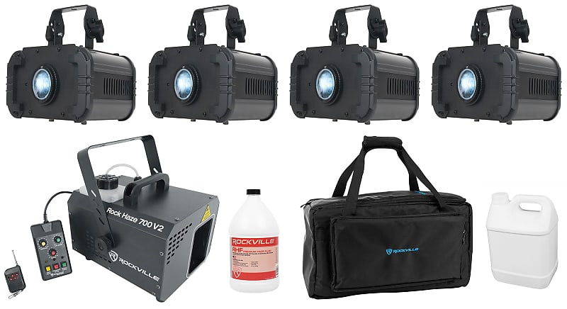 (4) American DJ IKON IR 80 Watt High Output GOBO Projectors | Reverb