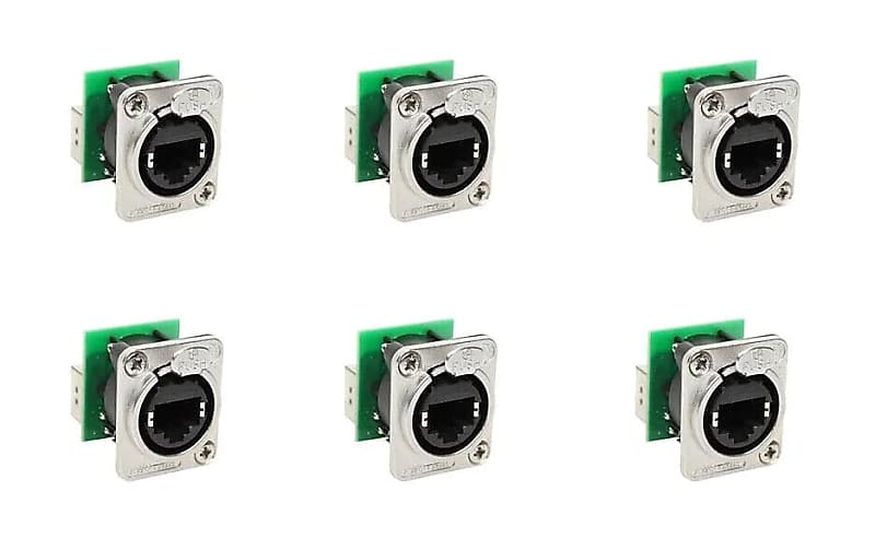 6 Neutrik Ethercon Ethernet Pass-Through Panel Mount | Reverb