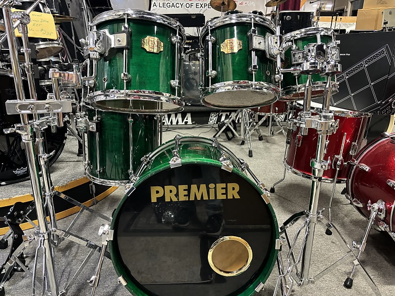 Premier Vintage "Signia Maple"5 piece drum set/hardware 1995 | Reverb