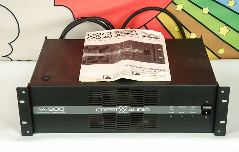Used Crest VS900 Power Amp, manual | Reverb