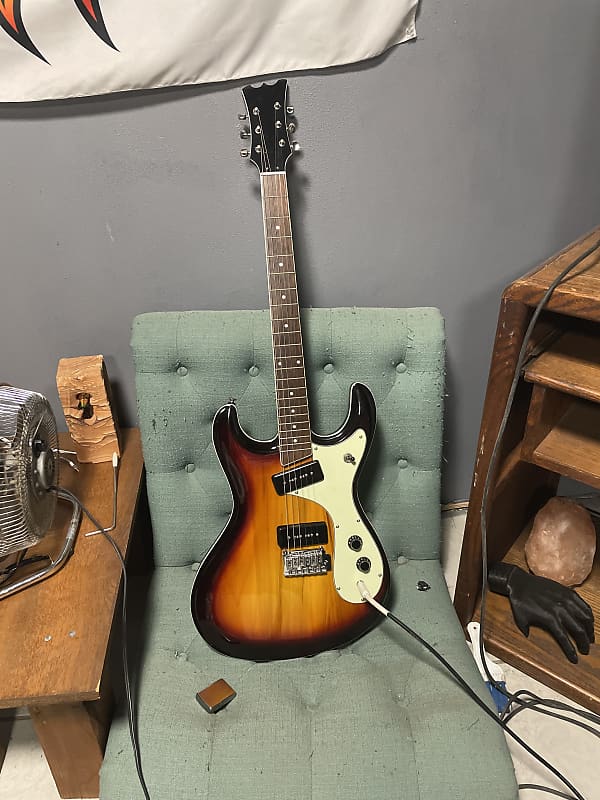 Fullerton Mosrite copy 1970s Sunburst | Reverb