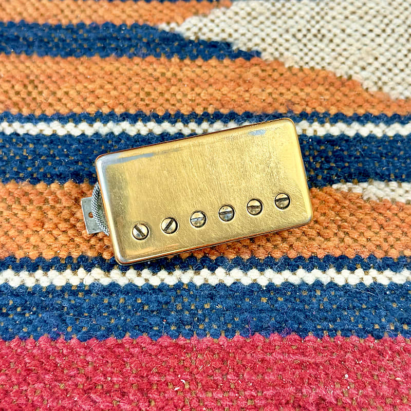 1982 Gibson Tim Shaw Humbucker PAF Pickup Gold Vintage 1980's | Reverb