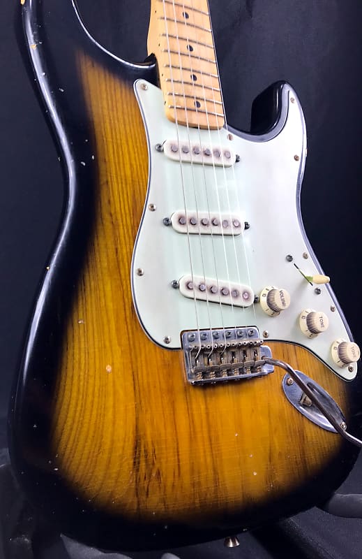 Custom Hybrid Stratocaster, Heavy Relic, Tobacco Burst/2-Tone | Reverb