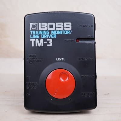 Boss TM-3 Training Monitor/Line Driver 1989 Black Made in | Reverb