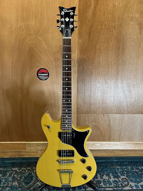 SCHECTER Tempest Special DC P90 Custom 1997 - TV Yellow | Reverb