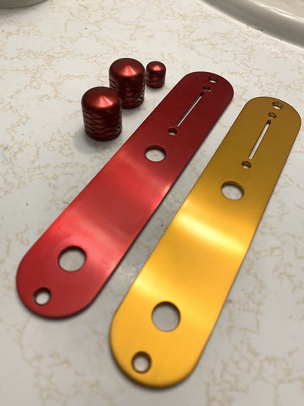 Forney Custom Colorbrite Aluminum Tele Control Plate and | Reverb