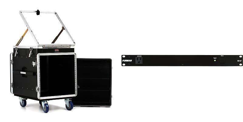 Gator GRC-12X10 PU 12U Top / 10U Front Console Audio Rack | Reverb