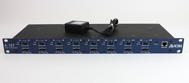 Aviom A-16T A-Net Transmitter 16-Channel Personal Monitor | Reverb